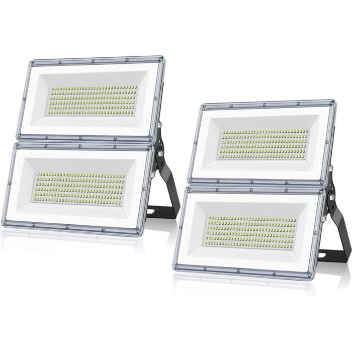 2Pcs Projecteur LED Extérieur 200W 20000LM Spot LED Extérieur 7000K ...