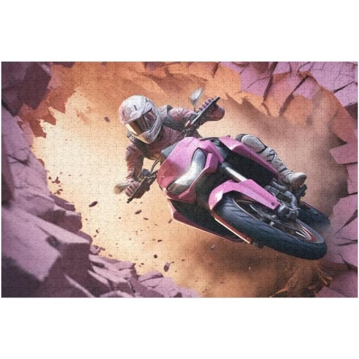 Puzzles 1000 Pièces Puzzle Moto Pour Adultes Et Adolescents Puzzles Sur ...