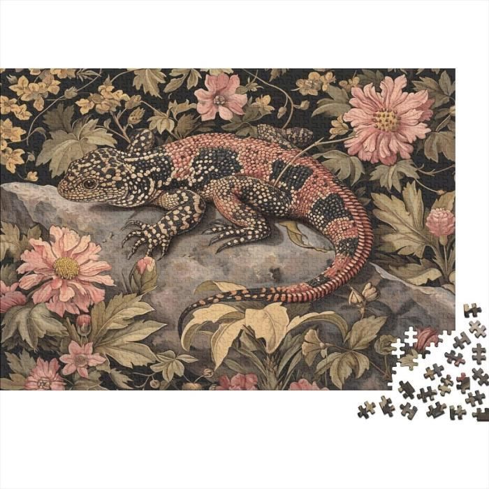 Puzzle En Bois De 500 Pièces - Salamandre Géante Puzzle Rectangulaire ...