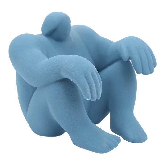 XUY-Abstract Figure Statue Minimalist Design Well Made Blue Simple ...