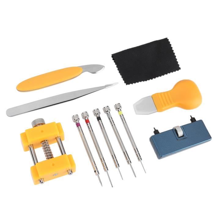 Montre ensemble d'outils montre outils de réparation support de montre tournevis levier couteau ...