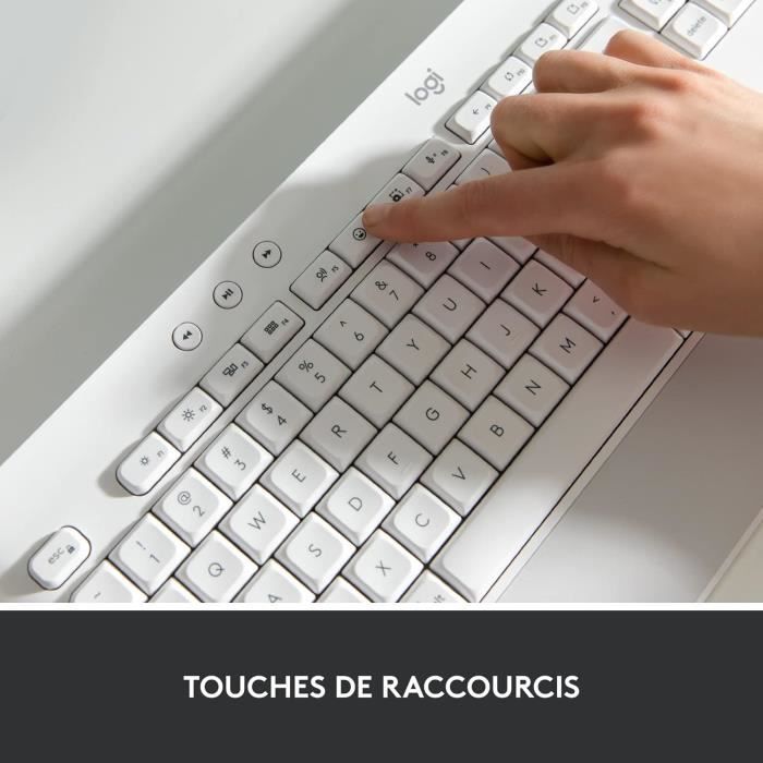 Logitech Signature K650,Clavier sans fil Ergonomique Entier avec Repose ...