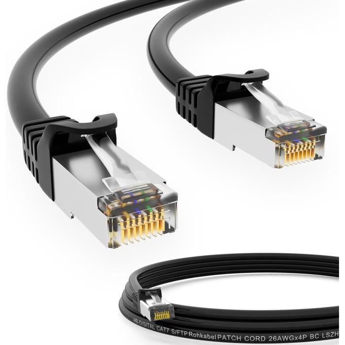 Câble Patch Cat.7 Lan S-Ftp Pimf 2 X Rj45 Mâle Cuivre Lszh Sans ...
