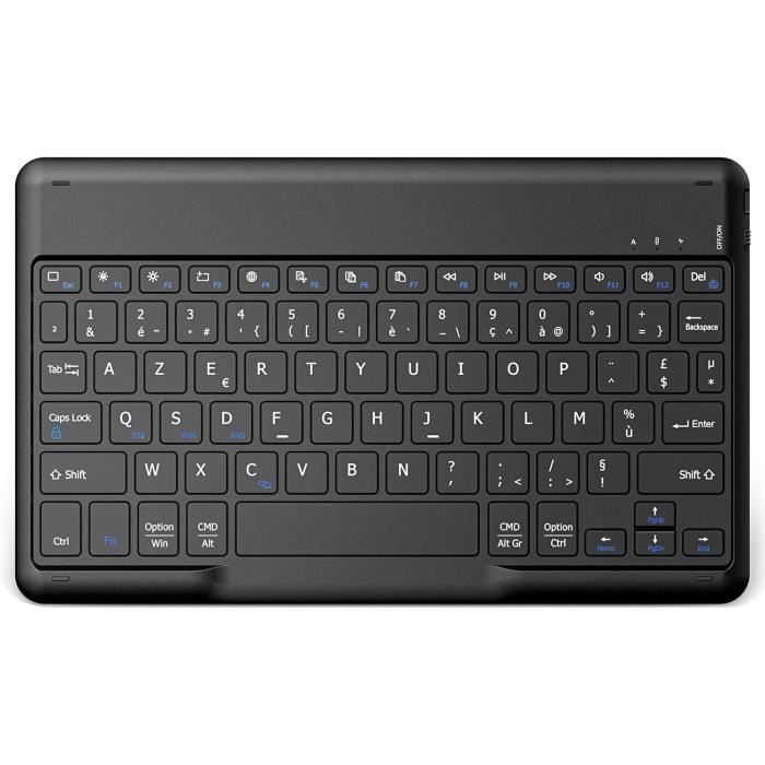 Clavier Tablette Sans Fil Bluetooth 10 Pouces [Azerty Français] Léger ...