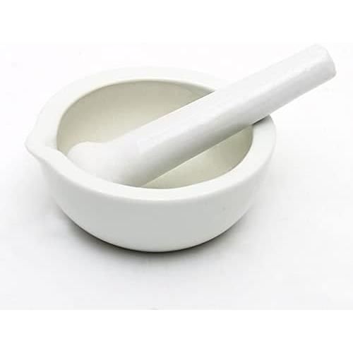 Mortier et pilon en porcelaine de 90 mm pour mélanger, broyer, outil de ...