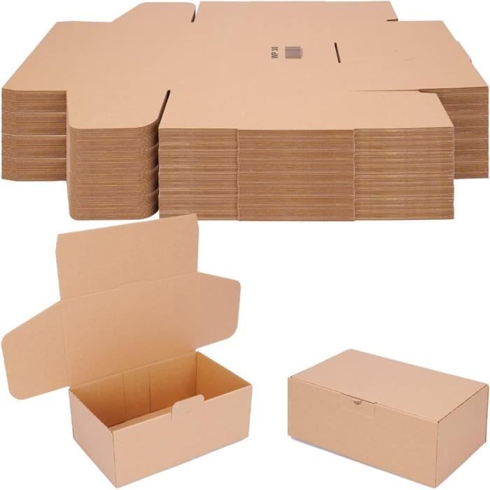 Lot de 100 cartons d'expédition - 250 x 150 x 100 mm - Petits cartons ...
