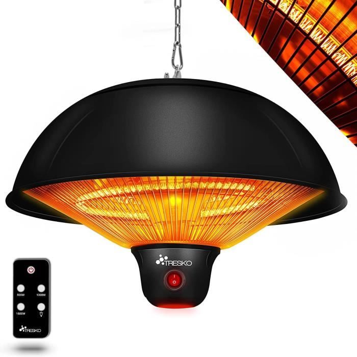 TRESKO Chauffage Radiant Plafond Infrarouge 1500W + Télécommande ...