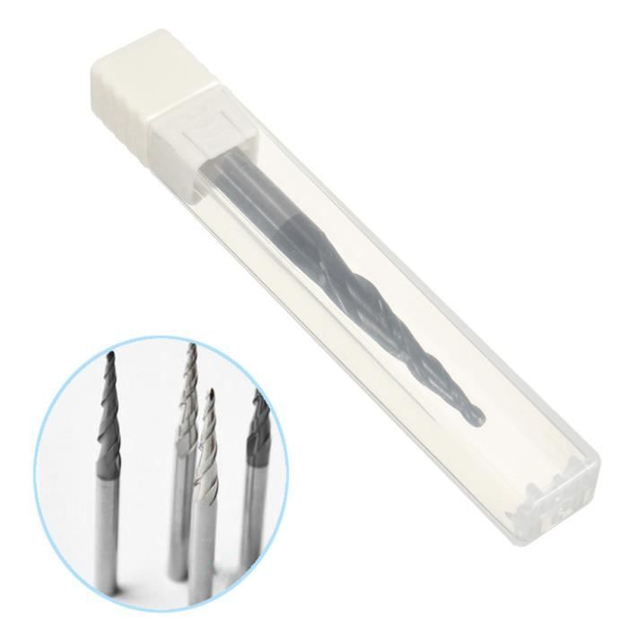 Foret Fraise à Étage Conique CNC Percage PerceuseDrill Bit outil R1*D6 ...