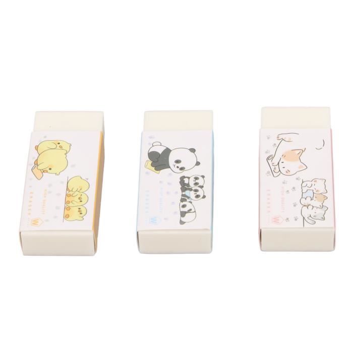 TMISHION Gomme à crayon 3 Pcs Crayon Gomme Texture Douce Blanc Mini Art ...
