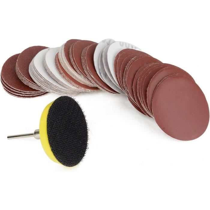 Polissage, Ponçage De Papier De Verre 60Pcs - Set 1-4 '' 50 Mm Poncer ...