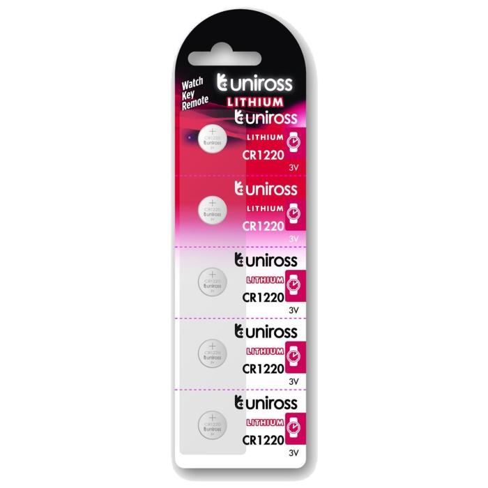 Pack de 5 Piles Lithium CR1220, 3V - Cdiscount Jeux - Jouets