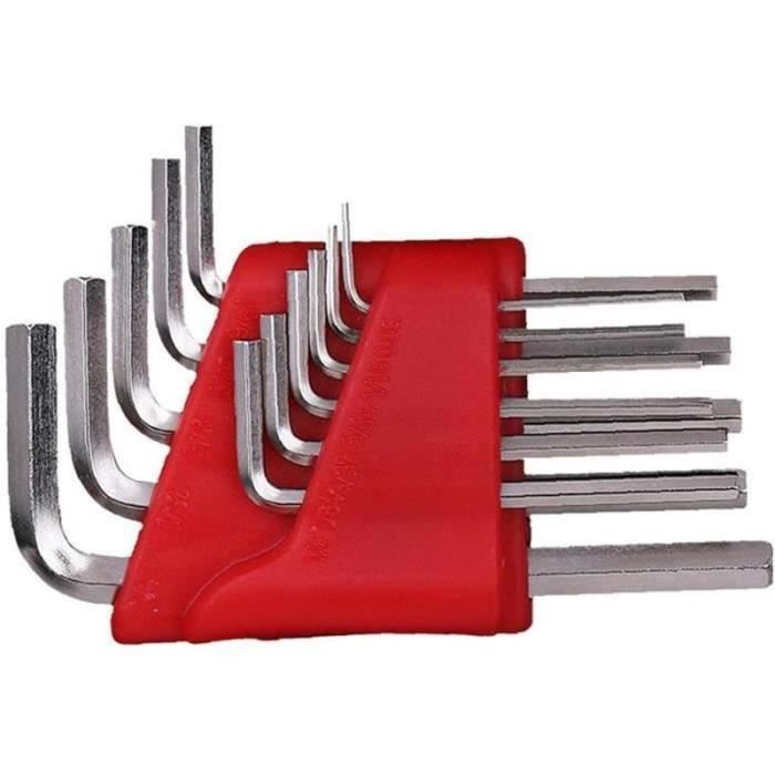 11pcs Allen Clé Clé Métrique Clé Clé Clé Clé Taille Taille Allen Touche ...