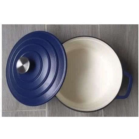 Marmite fonte massive - GSW - BLUE MAGIC - 24 cm - Ronde - Induction ...