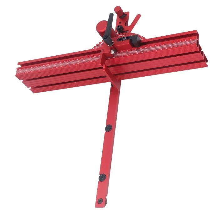 Gabarit à onglet pour scie circulaire avec système de clture ...