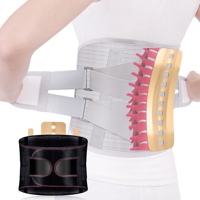 Back corrector,Gray-Espagne-XL--Ceinture de soutien lombaire Orth4WD ...