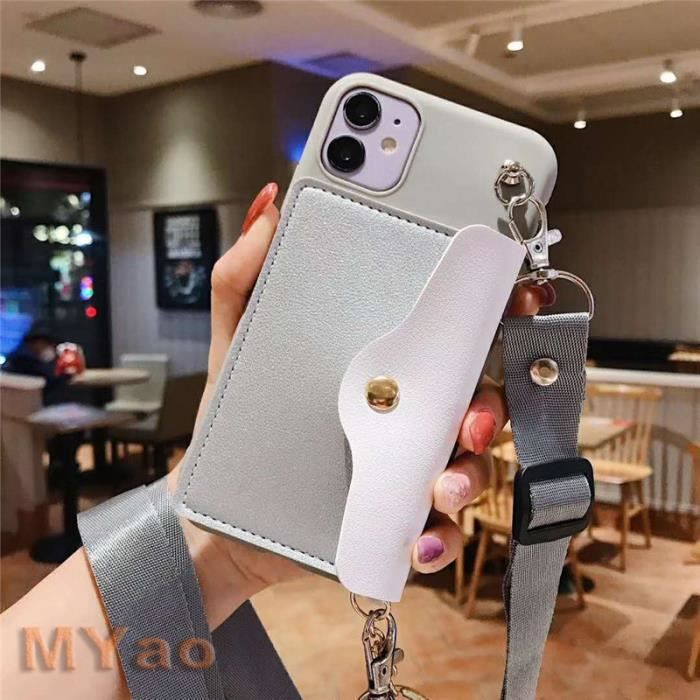 Darkgreen-cs xk ko-Coque De Téléphone Portable Avec Lanière, Étui Pour ...