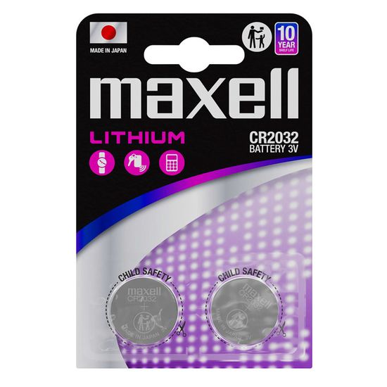 Piles boutons Lithium CR2032 (2×1) MAXELL - Cdiscount Bricolage