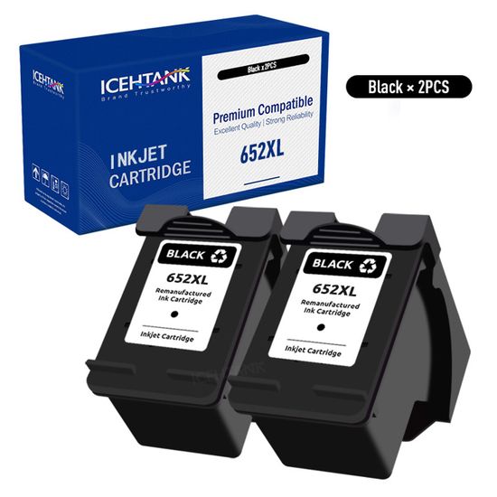 Gibson - CARTOUCHE IMPRIMANTE - Cartouches Icehtank 652XL – 2 Noirs ...