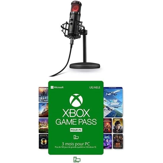 GXT 256 Exxo Micro USB Streaming pour PC et PS4 Noir + Xbox Game Pass ...
