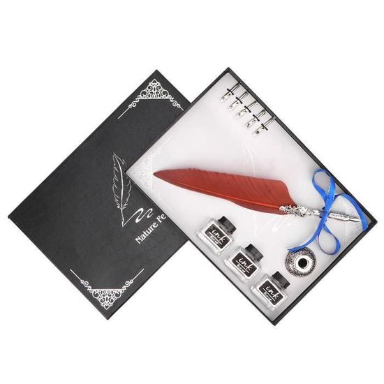 Brave-Stylo Plumes Métalliques Calligraphie Écriture Cadeau 8Pcs ...