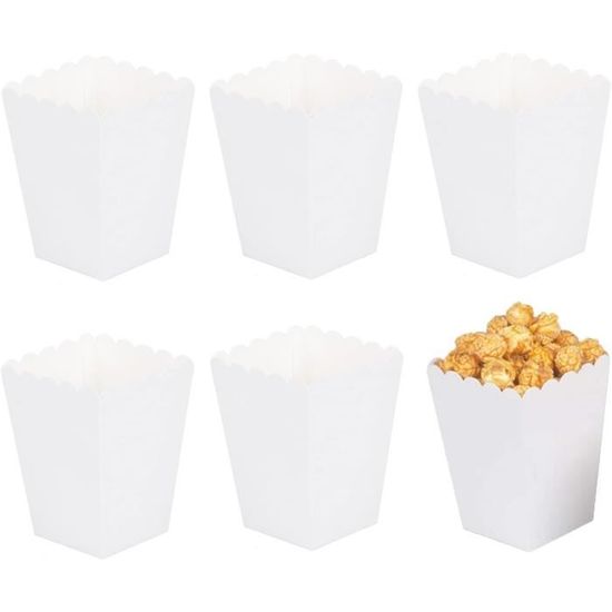 50 Pièces Boîtes À Pop-Corn, Boite Pop Corn Bonbons Conteneur, Pop Corn ...