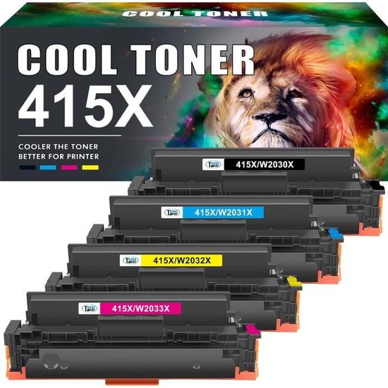 Cartouche De Toner Compatible Pour Hp 415X 415A 415 W2030X Color ...