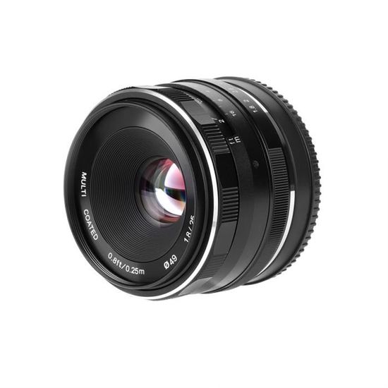 Meike Objectif À Mise Au Point Manuelle 25Mm F1.8 Aps-C Grand Angle Pour Caméra Sans Miroir Pour ...