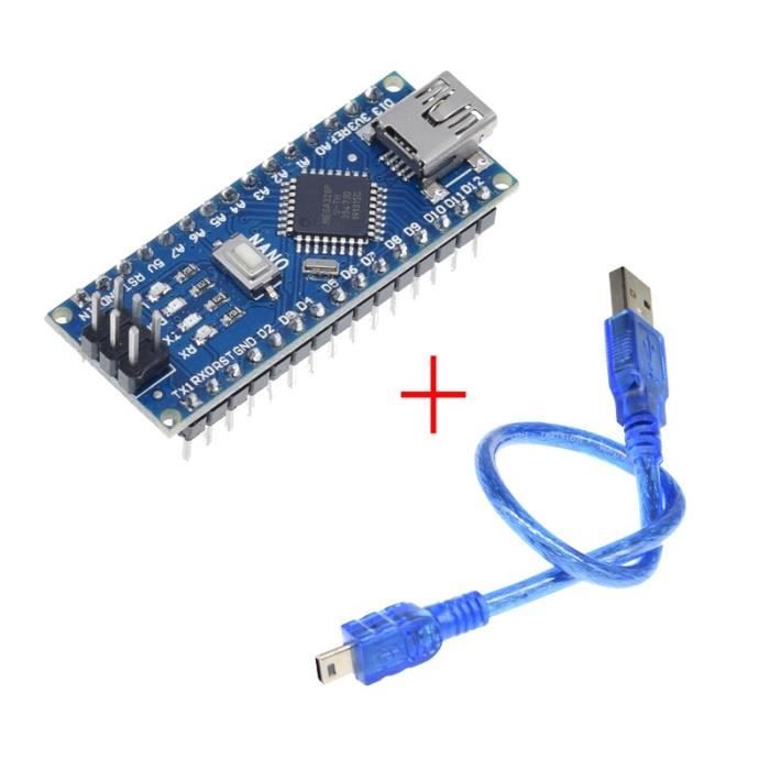 Atmega328 MINI USB Nano V3.0 ATmega328P CH340G 5V 16M carte Micro-contrôleur pour Arduino 328P ...