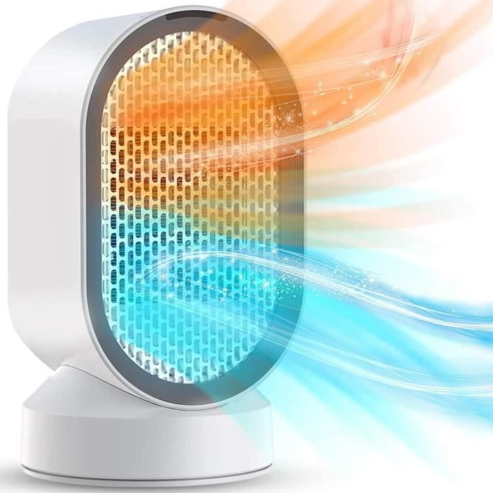 Mini Chauffage Électrique Portatif en Céramique PTC, Ventilateur De ...