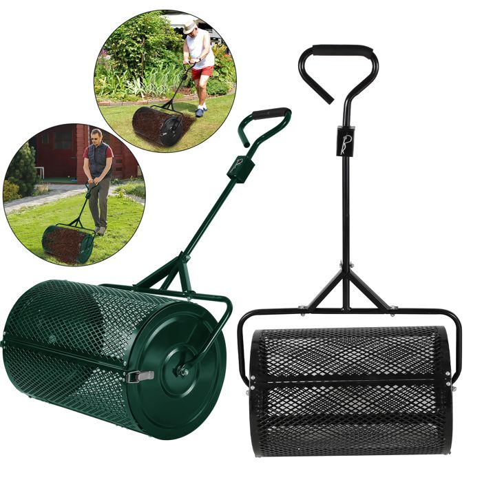 Hoviecole Épandeur de compost 75L, Épandeur d'engrais pour gazon ...