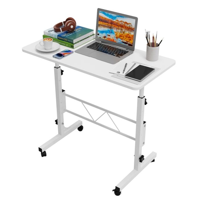 VIVOLILV Table d'ordinateur pour ordinateur portable avec roulettes ...