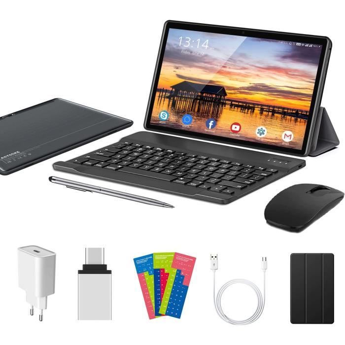 5G WiFi Tablette Tactile 10.1 Pouces, AOYODKG M40 Android 11.0 Quad ...