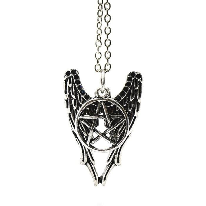 Collier En Bronze Avec Pendentif Pour Homme - Motif : Pentagramme Et ...