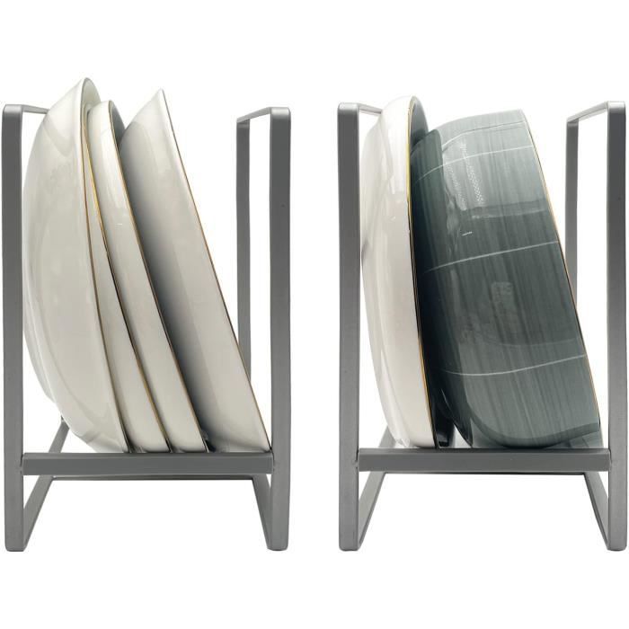 Lot de 2 porte-assiettes en métal A1007 - Cdiscount Maison