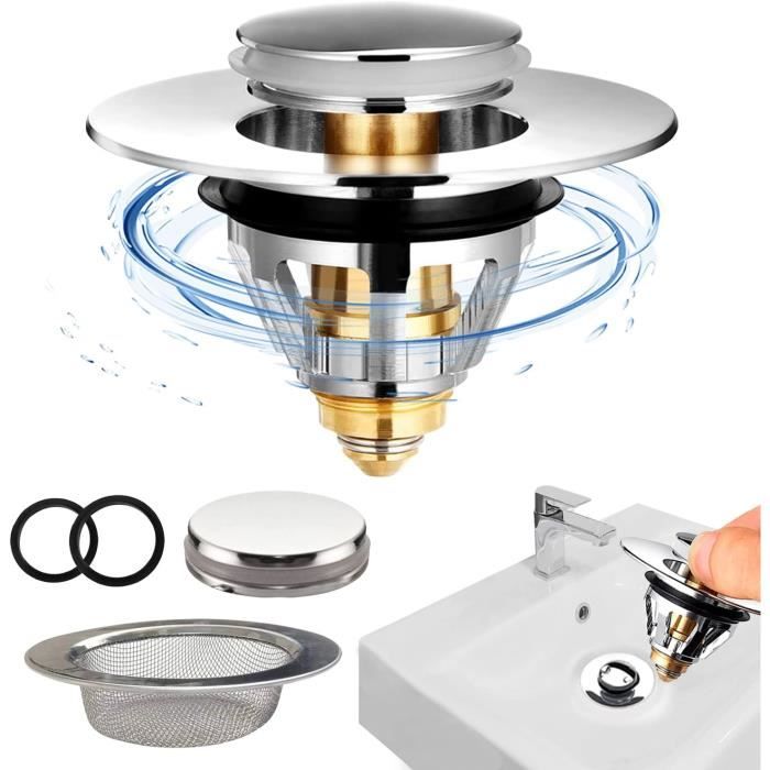 Universel Bonde Lavabo Bouchon Evier Bonde Baignoire Bonde De Lavabo ...