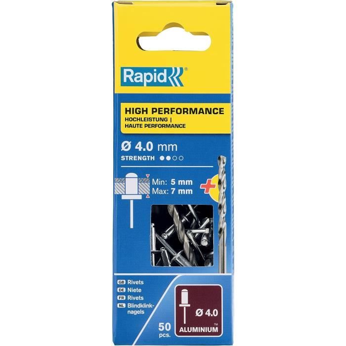 Rivets Pop En Aluminium Ø4 X 10 Mm - Rivets Aveugles Pour Garde-Boue ...