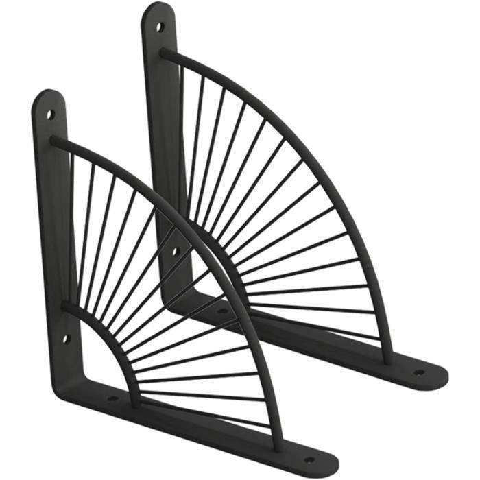 Supports D'étagère Murale Rétro, Equerre Pour Etagere Forme de Secteur ...