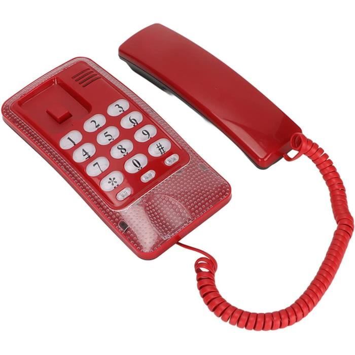 Téléphones Filaires, Téléphone Fixe Filaire Multifonctionnel Pause ...