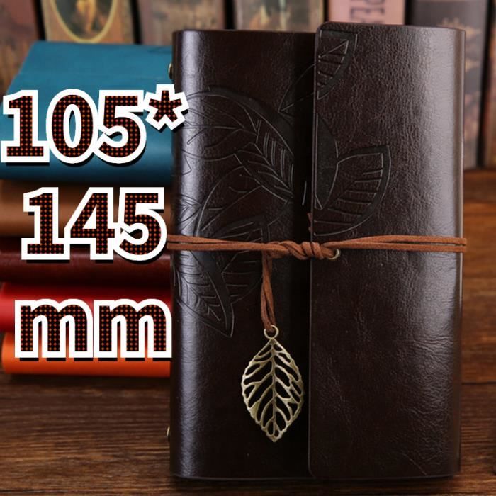 Carnet notes,Bloc-notes rétro en cuir PU,carnet de notes,Journal de ...