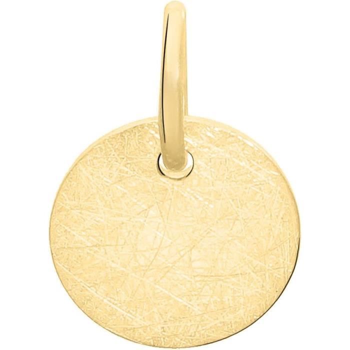 Justina Mod-00943 Pendentif (Sans Chaîne) En Or Jaune Véritable 375 (9 ...