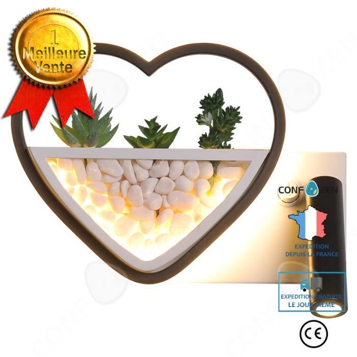 CONFO® Applique murale en forme de coeur LED Style nordique Simplicité ...