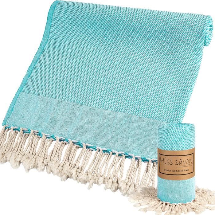 Serviette De Plage Xxl Fouta Peshtemal Drap De Bain Pour Hammam En Coton Serviette De Sauna Anti ...