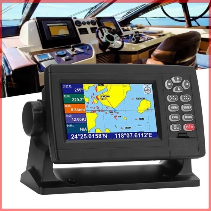 HURRISE navigation GPS marine Navigateur GPS marin 5 pouces, écran LCD ...