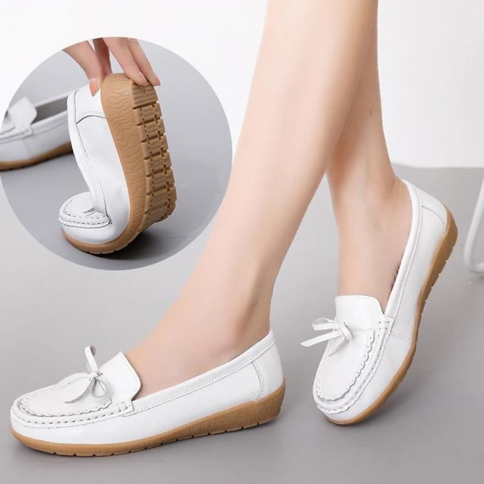 Chaussures décontractées Loisirs Femmes Bout rond Chaussures de couleur ...