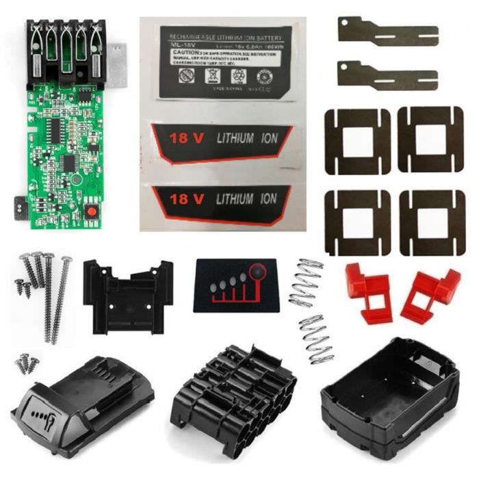 M18 Li-Ion Batterie BoîTier en Plastique PCB Charge Protection Circuit ...