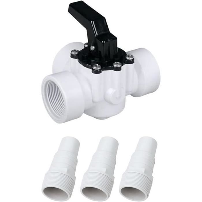 Valve 3 voies 4715 pour piscine avec 3 raccords de tuyau de pompe pour ...