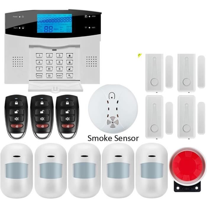 Système D'Alarme Tuya Wifi Gsm Protection De Sécurité À Domicile Système D'Alarme Intelligente ...
