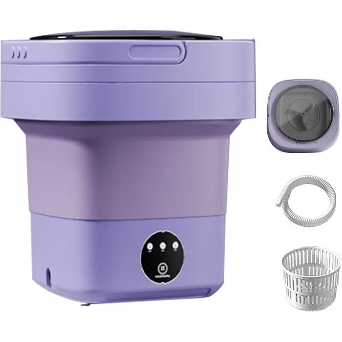 Mini Machine À Laver Portable Pliable, Petite Machine À Laver De 6,5 L ...