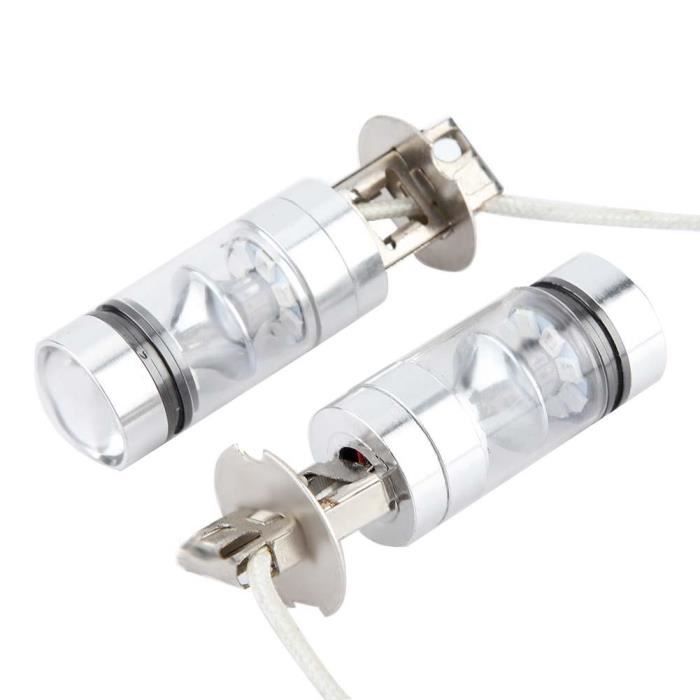 Phare à LED 100W LED Ampoules Phares de Brouillard Voiture Conduite ...
