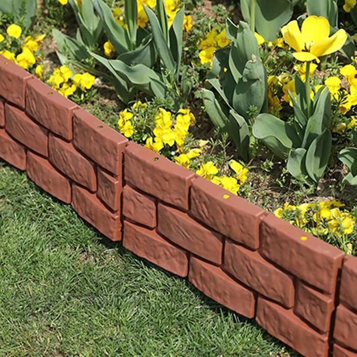 Clôture De Jardin, Bordure Décorative Flexible En Plastique Pour L ...